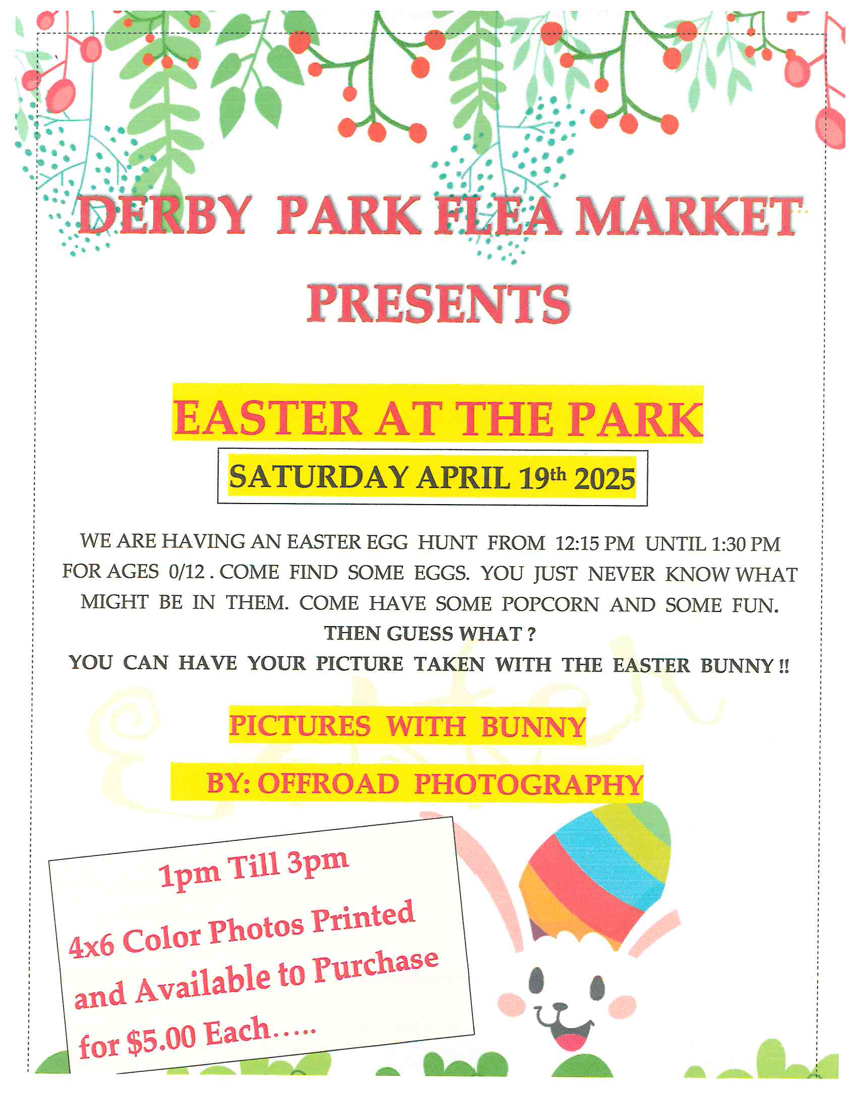 Easter at the park - Derby Park Flea Market